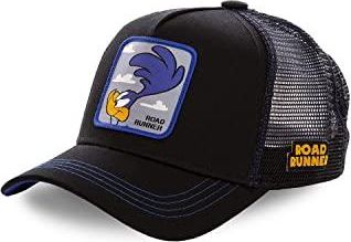 Capslab Casquette Homme & Femme Bip Bip, Casquette Trucker, Looney Tunes, Toutes les Saisons et Doux, Noir, Bleu, Gris, Jaune, Taille TU