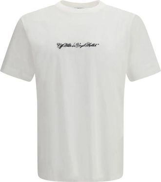 Off-white The Script Arrow T-shirt - - Tops - Herren - Wei&szlig; - XL