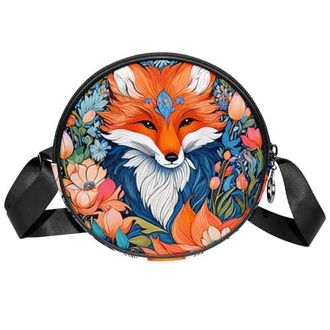 Generic Sac &agrave; bandouli&egrave;re Circle pour femme, petit sac &agrave; bandouli&egrave;re avec fermeture &eacute;clair, bretelles r&eacute;glables, sac &agrave; main rond d&eacute;contract&eacute; pour femmes et fi