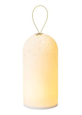 R&auml;der LED Porzellanlampe Sterne