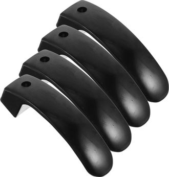 Garneck 4er Set Bakelit Topfgriff Ersatz - Verbrühschutz Für Milchtopf - Und Kaffeekanne Abnehmbarer Universalgriff Für Töpfe Und Pfannen in Schwarz