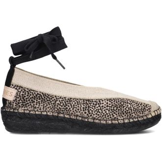 Shabbies Amsterdam Leder Espadrilles im Kimono-Stil - - Shoes - Damen - Schwarzk - 43 EU