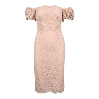 Pinko Pinko - Robe fourreau en dentelle - Femme - Robes - Rose - Taille: 36 FR