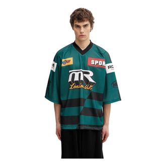 Martine Rose Hockey T-Shirt - - Tops - Herren - Gr&uuml;n - S