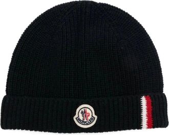 Moncler unisex, Accessoires, Bleu, Taille: 2XS Beanies