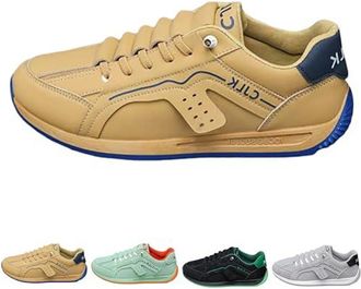Generic Baskets en cuir pour homme - Chaussures de sport - Semelle plate - Chaussures de sport modernes - Chaussures de course - Chaussures de loisirs - Chaus