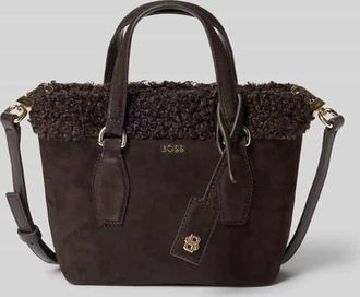 HUGO BOSS Umh&auml;ngetasche mit Teddyfell Modell Sandy Mini Tote