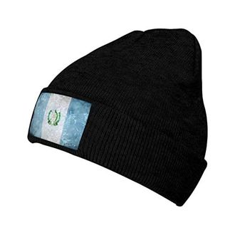 Generic Bonnet Tricoté Drapeau du Guatemala Unisexe Knit Beanie Amples Chapeau pour À Pied La Rue Ski
