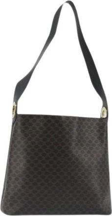 Celine Sac bandouli&egrave;re Macadam en toile Pre-owned - Femme - Pre-owned - Noir - Taille: ONE Size
