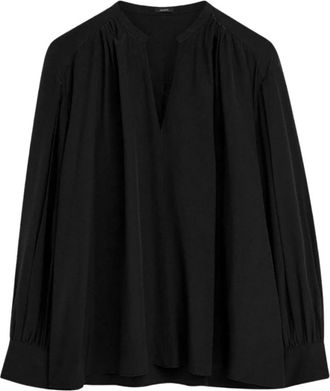 Joseph Femme, Blouses et Chemises, Noir, Taille: 40 FR Chemisier Blondel en cr&ecirc;pe de Chine de soie