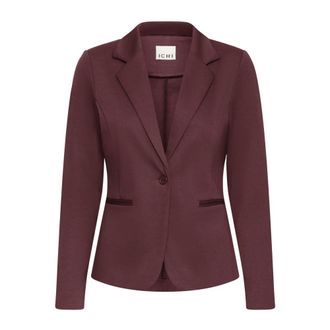 Ichi Klassischer Blazer Port Royale - - Jackets - Damen - Braun - M