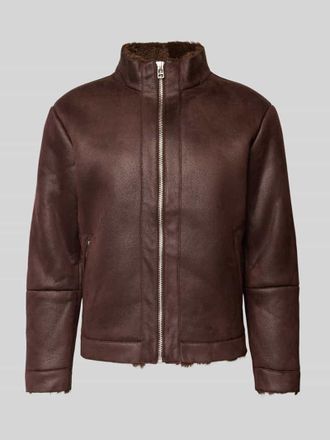 Casual Friday Jacke in Leder-Optik mit Stehkragen Modell MACKSEN