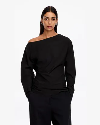 Arket Off-Shoulder-Oberteil -Schwarz