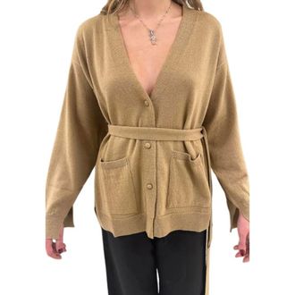 Akep Femme, Pulls, Beige, Taille: 38 FR maglieria e felpe Lana
