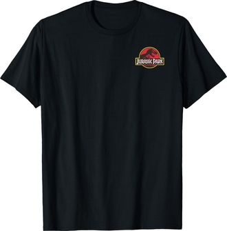 Jurassic Park Gesticktes klassisches Jurassic Park-Logo T-Shirt