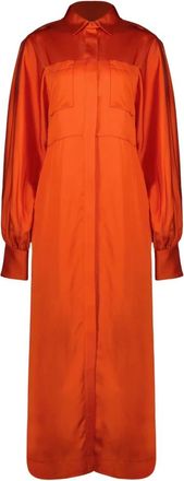Iro Iro, Femme, Robes, Orange, Taille: 40 FR Ursana Long Dress