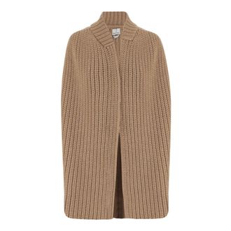 SA SU PHI Gerippte Kaschmir-Strickjacke - - Knitwear - Damen - Beige - M