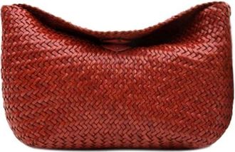 Dragon Diffusion Femme, Sacs, Rouge, Taille: ONE Size Diagonal Weave Flap Corsina bag