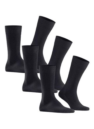 Falke Herren Socken blau Baumwolle unifarben