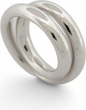 Herm&egrave;s Ring - HERMES VERTIGE RING H104261B T51 AUS STERLING SILB - Gr. ONESIZE - in Silber - f&uuml;r Damen