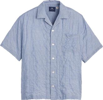 Levi's Homme, Chemises, Bleu, Taille: XL Chemise de camp &agrave; manches courtes