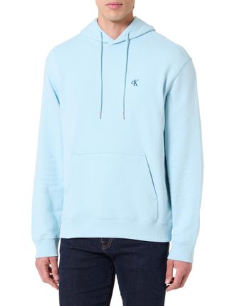 Calvin Klein Herren Ls Eu 350terry Monogram Hoodie Lv04rc297g Sweatshirts, Blue(Stratosphere), M
