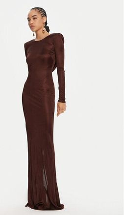 Elisabetta Franchi Abendkleid AB-R10-56E2-V690 Braun Regular Fit