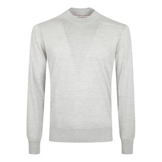 Brunello Cucinelli Rundhals-Pullover - - Knitwear - Herren - Grau - M