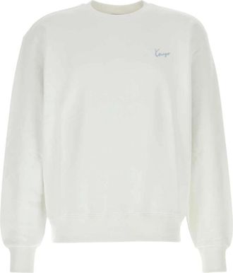 Kenzo Homme, Sweatshirts et sweats &agrave; capuche, Blanc, Taille: M SweaT-shirt Brod&eacute; Signature