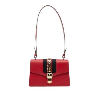 Gucci Pre-owned Sylvie Schultertasche - - Pre-owned - Damen - Rot - ONE SIZE