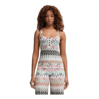 Missoni Gemustertes Strick-Top - - Tops - Damen - Mehrfarbig - S