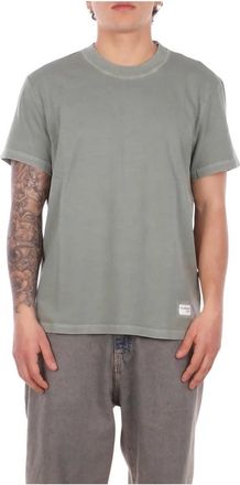 Fay Homme, Tops, Vert, Taille: 2XL Lateral Logo T-shirt