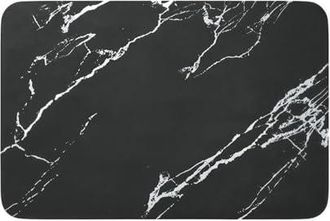 Generic Tapis de bain en diatomite avec s&eacute;chage rapide et antid&eacute;rapant (noir)