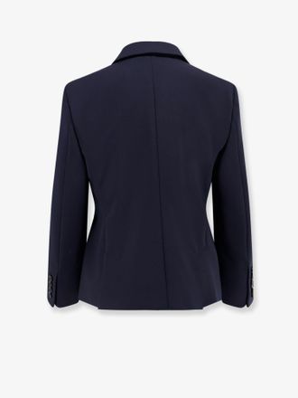 Max Mara Womens Blazer Mxmdorico Stretch Virgin Wool Blue Blazers Jacket