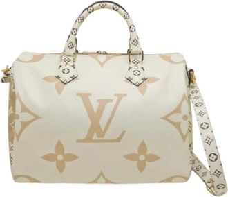 Louis Vuitton Sac &agrave; main vintage en toile enduite pr&eacute;-poss&eacute;d&eacute; - Femme - Pre-owned - Beige - Taille: ONE Size