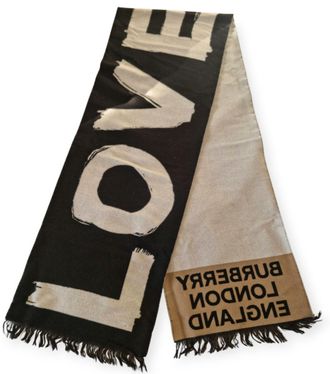 Burberry Wool Blend Love Scarf