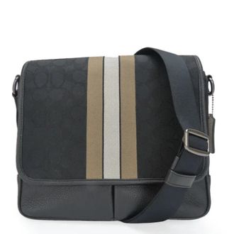 Coach Pre-owned Canvas schultertasche - - Pre-owned - Herren - Schwarzk - ONE SIZE