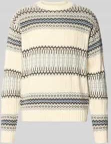 Redefined Rebel Boxy Fit Strickpullover im Allover-Look Modell BARKLEY