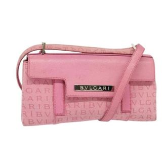 Bulgari Pre-owned Canvas schultertasche - - Pre-owned - Damen - Rosa - ONE SIZE