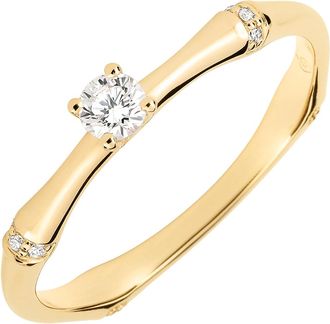 Edenly Verlobungsring Heiliger Urwald - 0.09 Karat Diamant - 18 Karat Gelbgold