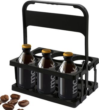 Generico Milchflaschenhalter mit 6 Löchern, Bierflasche, Präsentationsständer, faltbar, wiederverwendbar, Halterung für Milchflaschen aus ABS, langlebig, mit G