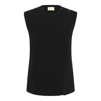 Soaked In Luxury Sarina Weste - - Jackets - Damen - Schwarzk - XS
