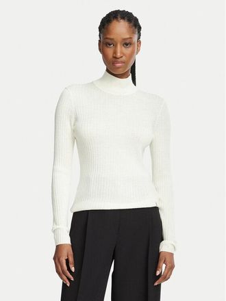 Calvin Klein Rollkragenpullover LV044H352G Wei&szlig; Regular Fit