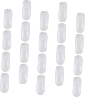 DOITOOL 20 Paare Schuhhalter aus Klarem PVC Flexible F&uuml;&szlig;e Schuhspanner St&auml;nder Stabiler Schuhformer zur Schonung und Pr&auml;sentation von Kleinkinderschuhen Schuh