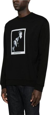 Emporio Armani Herren, Sweatshirts & Hoodies, Schwarzk, 3XLGr&ouml;&szlig;e