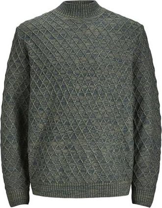 Jack & Jones Jack & Jones Jprccziggi Knit Mock Neck Ln Sweater, Gables Vertes, XL Homme