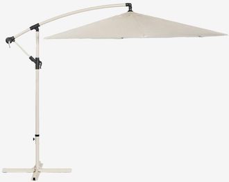 Sklum Sklum - Parasol &Oslash;295 cm en tissu et acier Gerran Tapioca Beige