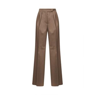 Max Mara Ma&szlig;geschneiderte Hose - - Trousers - Damen - Braun - L