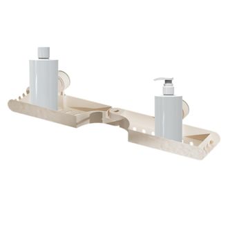 Generic Saugnapf für Duschregale, Duschablage | Wasserhahn Duschregal mit Saugnapf zur Wandmontage | Faltbare Küchenregale im Hohlablauf-Design für Wohnungen