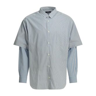 Comme Des Gar&ccedil;ons Gestreiftes Lagenhemd - - Shirts - Herren - Mehrfarbig - L